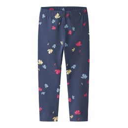 name it Leggings 'NMFNULANA' M&auml;dchen Gr&ouml;&szlig;e 116 indigo / opal / pastellgelb / pink