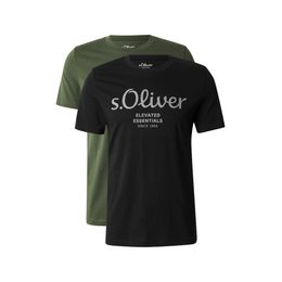 s.Oliver Shirt Herren Gr&ouml;&szlig;e L hellgrau / oliv / schwarz