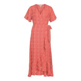 Object Kleid 'Leonora' Damen Größe 34 koralle / weiß Winterkleid
