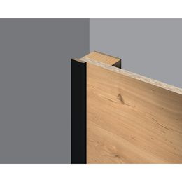 Egger Abdeckleiste 'DecoWall AL537' schwarz 2400 x 6 x 25mm