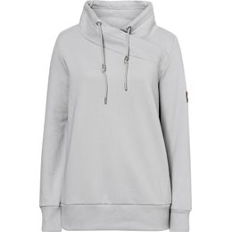 Heine Witt Damen Sweatshirt mit w&auml;rmender Innenseite, hellgrau, Gr&ouml;&szlig;e 46