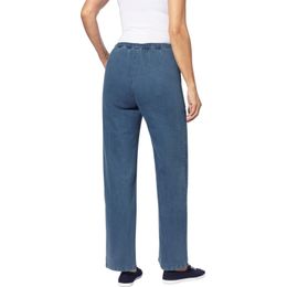WITT Damen Jeans mit weitem Bein, blue-bleached, Gr&ouml;&szlig;e 56