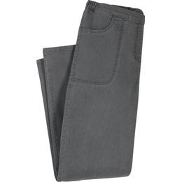 WITT Damen Jeans mit weitem Bein, stone-grey-denim, Gr&ouml;&szlig;e 19