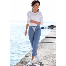 ELBSAND Damen Sweathose, blau, Gr&ouml;&szlig;e S (36)