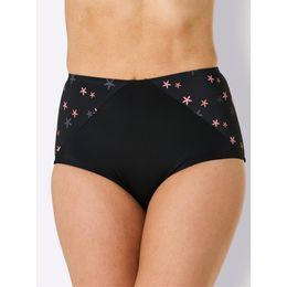 WITT Damen Taillenslip, 2x schwarz-bedruckt + 1x schwarz, Gr&ouml;&szlig;e 50