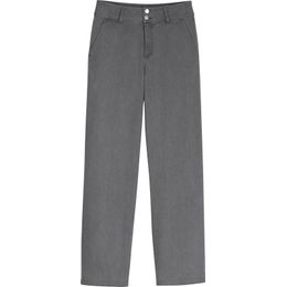 WITT Damen Jeans mit weitem Bein, stone-grey-denim, Gr&ouml;&szlig;e 46