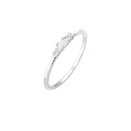 Elli Ring Damen Gr&ouml;&szlig;e 56 opal / silber