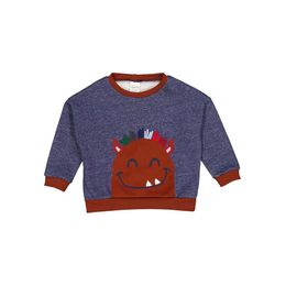 Fred's World by GREEN COTTON Fred ́s World by GREEN COTTON Sweatshirt "Hello monster" in Dunkelblau - 68% | Größe 86 | Baby-sweatshirts-jacken