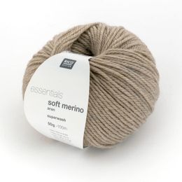 Essentials Soft Merino Aran von Rico Design, Kiesel-Melange, aus Schurwolle