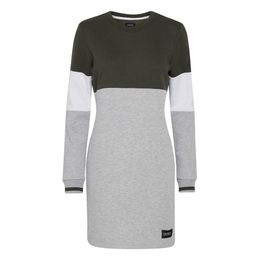 oxmo Kleid 'OMILA' Damen Größe 42 grau / grün / weiß Winterkleid
