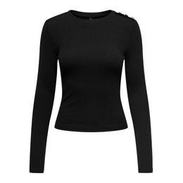 Only Shirt 'ONLCHECKIE' Damen Gr&ouml;&szlig;e L schwarz