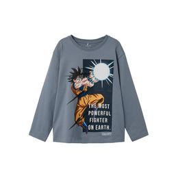 name it Shirt 'NKMALVI DRAGONB' Jungen Gr&ouml;&szlig;e 158/164 hellblau / dunkelblau / orange / wei&szlig;