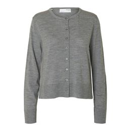 Selected Strickjacke 'SLFTHEA' Damen Gr&ouml;&szlig;e M graumeliert