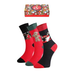 Crea Socks Socken 'Weihnachten Kekse' Herren Gr&ouml;&szlig;e 41/46 bunt