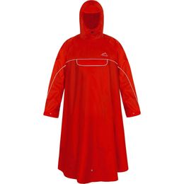Normani Regenponcho 'Tutunendo' Damen Gr&ouml;&szlig;e M/L feuerrot / wei&szlig;