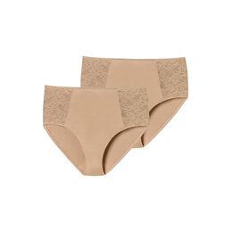 Schiesser Midislip ' Air Spitze ' Damen Gr&ouml;&szlig;e L beige