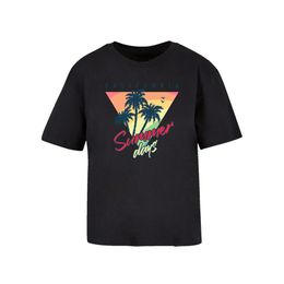 F4NT4STIC T-Shirt 'California Pal Retro' Damen Gr&ouml;&szlig;e S navy / orange / rot / schwarz
