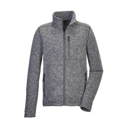 G.I.G.A. by Killtec Fleecejacke "GW 55 MN KNTFLC JCKT", Herren, Gr. L, blau (navy), Obermaterial: 100% Polyester, G.I.G.A. DX BY KILLTEC, Jacken Fleecejacke, Zeitlose Strickfleecejacke, recyceltes Material, Taschen mit Zipper