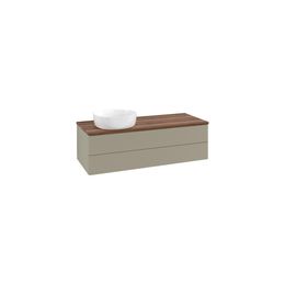 Villeroy & Boch V&B Waschtischunterschrank mit Frontstruktur, mit Beleuchtung Antao 120x36x50cm, WBP w. wal, st. Gr m Lac ; Villeroy & Boch (L22112HK)