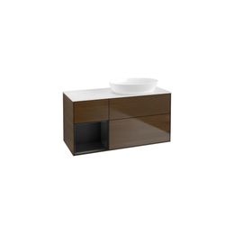 Villeroy & Boch V&B Waschtischunterschrank Wandbeleuchtung Finion 120cm, Pl wh. m, Reg bla m Lac, wal ven ; Villeroy & Boch (GA41PDGN)