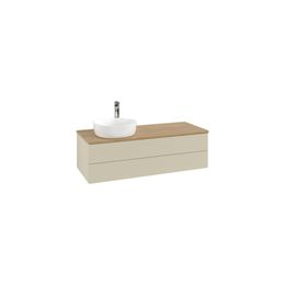 Villeroy & Boch V&B Waschtischunterschrank mit Frontstruktur, mit Beleuchtung Antao 120x36x50cm, HL, WBP hon. Oa, si G m Lac ; Villeroy & Boch (L22151HJ)