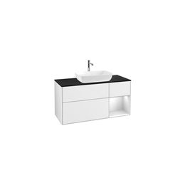 Villeroy & Boch V&B Waschtischunterschrank Finion 120cm, Pl b m, Rg wh. m Lac, glo wh. Lac ; Villeroy & Boch (F832MTGF)