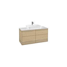 Villeroy & Boch V&B Waschtischunterschrank Wandbeleuchtung Finion 120x60,3cm, Abd.-Pl. wh. m, Oak Veneer ; Villeroy & Boch (G38100PC)