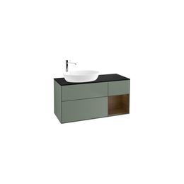 Villeroy & Boch V&B Waschtischunterschrank Wandbeleuchtung Finion 120cm, Pl bla m, Reg wal ven, Oli. m Lac ; Villeroy & Boch (G932GNGM)
