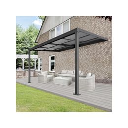 Floraworld Terrassenüberdachung Air, 400 x 300 x 200/254 cm, mit 2 Stützpfosten (012906)