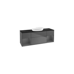 Villeroy & Boch V&B Waschtischunterschrank Finion 160cm, Pl b m, Rg A m Lac, Anthrac. m ; Villeroy & Boch (FD02GKGK)