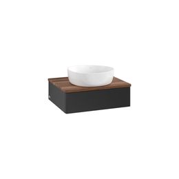 Villeroy & Boch V&B Waschtischunterschrank ohne Frontstruktur -Beleuchtung Antao 60x19x50cm, WBP-farbe w. wal, bla m Lac ; Villeroy & Boch (L07012PD)