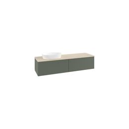 Villeroy & Boch V&B Waschtischunterschrank mit Frontstruktur Antao 160x50cm, WBP botti., lea gre. m Lac ; Villeroy & Boch (K37113HL)