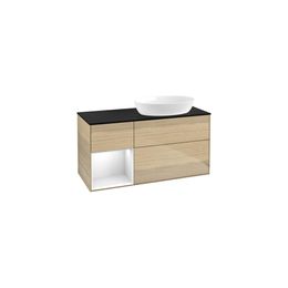 Villeroy & Boch V&B Waschtischunterschrank Wandbeleuchtung Finion 120cm, Pl bla m, Reg glo wh. Lac, Oa ven ; Villeroy & Boch (GA42GFPC)