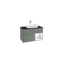 Villeroy & Boch V&B Waschtischunterschrank Finion 100, Pl b m, Reg glo wh. Lac, Oli. m Lac ; Villeroy & Boch (F782GFGM)