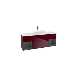 Villeroy & Boch V&B Waschtischunterschrank Wandbeleuchtung Finion 160cm, Pl wh. m, Reg md m Lac, Peo m ; Villeroy & Boch (G861HGHB)