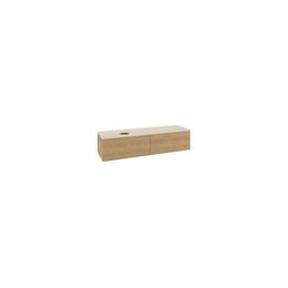 Villeroy & Boch V&B Waschtischunterschrank mit Frontstruktur Antao 160x50cm, WBP-farbe botticino, honey oak ; Villeroy & Boch (K37113HN)