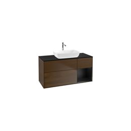 Villeroy & Boch V&B Waschtischunterschrank Finion 120cm, Pl bla m, Reg bla m Lac, wal ven ; Villeroy & Boch (F832PDGN)