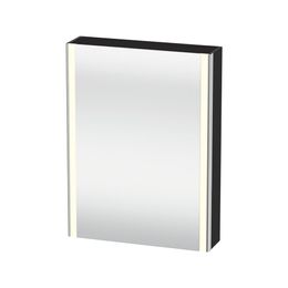 Duravit Universal-Spiegelschrank XSquare 60x15,5x80cm, 1 T&uuml;r, LED, An L, gra matt (XS7111L80800000)