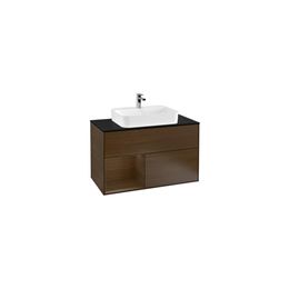 Villeroy & Boch V&B Waschtischunterschrank Finion 100, Pl bla m, Reg li wal ven, wal ven ; Villeroy & Boch (F362GNGN)