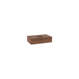 Villeroy & Boch V&B Waschtischunterschrank mit Frontstruktur Antao 80x19x50cm, WBP-farbe w. wal, w. walnut ; Villeroy & Boch (K08112HM)