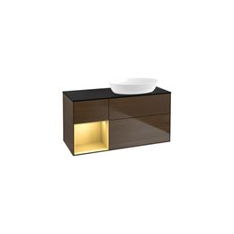 Villeroy & Boch V&B Waschtischunterschrank Wandbeleuchtung Finion 120cm, Pl bla m, Reg gol m Lac, wal ven ; Villeroy & Boch (GA42HFGN)