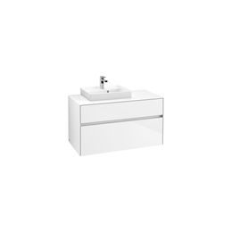 Villeroy & Boch V&B Waschtischunterschrank Collaro 100x54,8x50cm, WT l, LED 7,3 W, glo wh. ; Villeroy & Boch (C014B0DH)