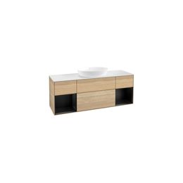 Villeroy & Boch V&B Waschtischunterschrank Wandbeleuchtung Finion 160cm, Pl wh. m, Reg bla m Lac, Oa ven ; Villeroy & Boch (GD01PDPC)