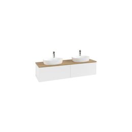Villeroy & Boch V&B Waschtischunterschrank mit Frontstruktur, mit Beleuchtung Antao 160x50cm, HL, WBP hon. Oa, wh. m Lac ; Villeroy & Boch (L39151MT)