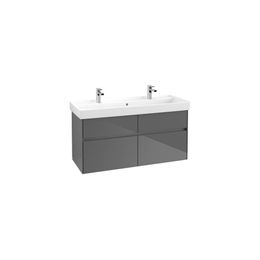 Villeroy & Boch V&B Waschtischunterschrank Collaro 115,4x54,6x44,4cm, WT mit, LED, glo grey ; Villeroy & Boch (C012B0FP)