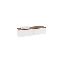 Villeroy & Boch V&B Waschtischunterschrank mit Frontstruktur Antao 160x50cm, WBP-farbe w. wal, wh. m Lac ; Villeroy & Boch (K37112MT)