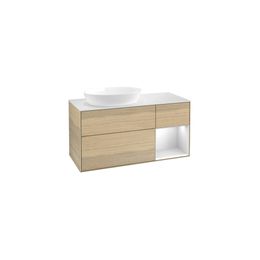 Villeroy & Boch V&B Waschtischunterschrank Finion 120cm, Pl wh. m, Reg wh. m Lac, Oa ven ; Villeroy & Boch (FA51MTPC)
