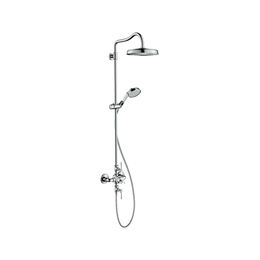 Hansgrohe Showerpipe Axor Montreux m TH, Kopfbrause, 240mm, 1j, brush. bla vc (16572340)