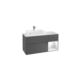 Villeroy & Boch V&B Waschtischunterschrank Wandbeleuchtung Finion 120cm, Pl w m, Reg re si Gr m Lac, Peo m ; Villeroy & Boch (G401HJHB)