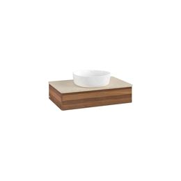 Villeroy & Boch V&B Waschtischunterschrank ohne Frontstruktur Antao 80x19x50cm, WBP-farbe botti., w. walnut ; Villeroy & Boch (K08013HM)